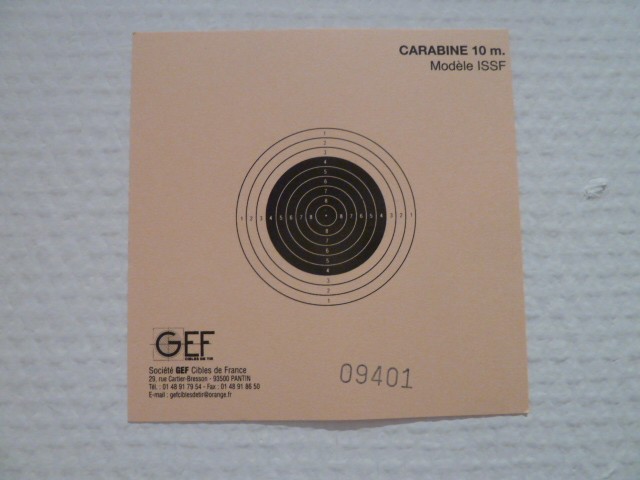 CIBLES GEF CARABINE 10 MÈTRES (les 200 Cibles) - Accessoires Tir de ...